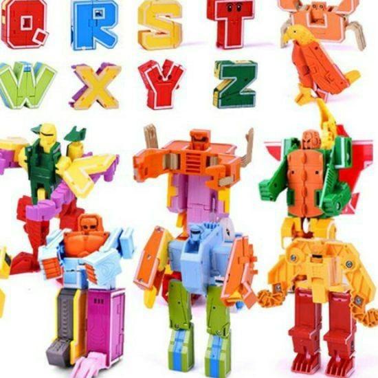Jual Mainan Edukasi Toy Addict Alphabet Huruf Robot Mega Botz (A-T ...