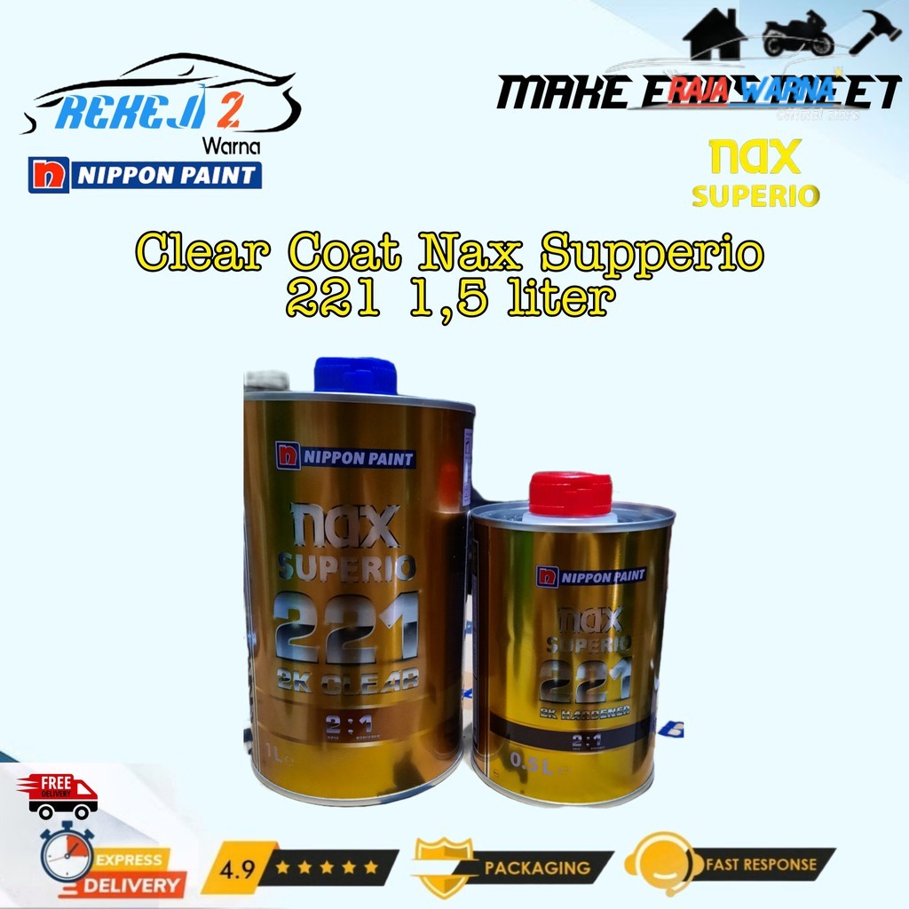 Jual Clear Nax superio 221 1.5L - Nippon paint Thailand Indonesia|Shopee Indonesia