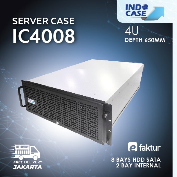 Jual IC4008 Rackmount Case 4U 10 Bay HDD SATA 2 Bay Internal Casing ...