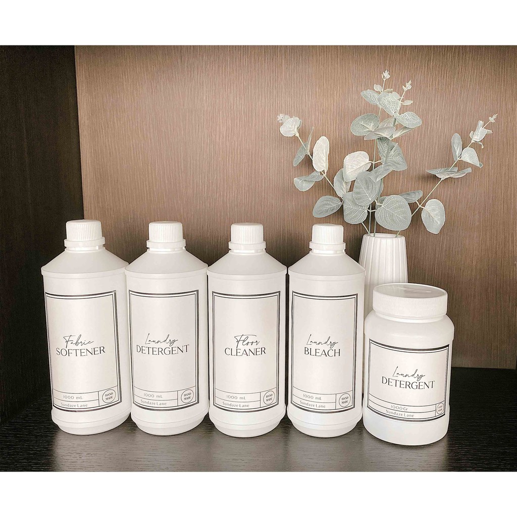 Jual BOTOL SABUN DETERJEN 1000ML REFILLABLE BOTTLE -MONO TYPO Indonesia ...