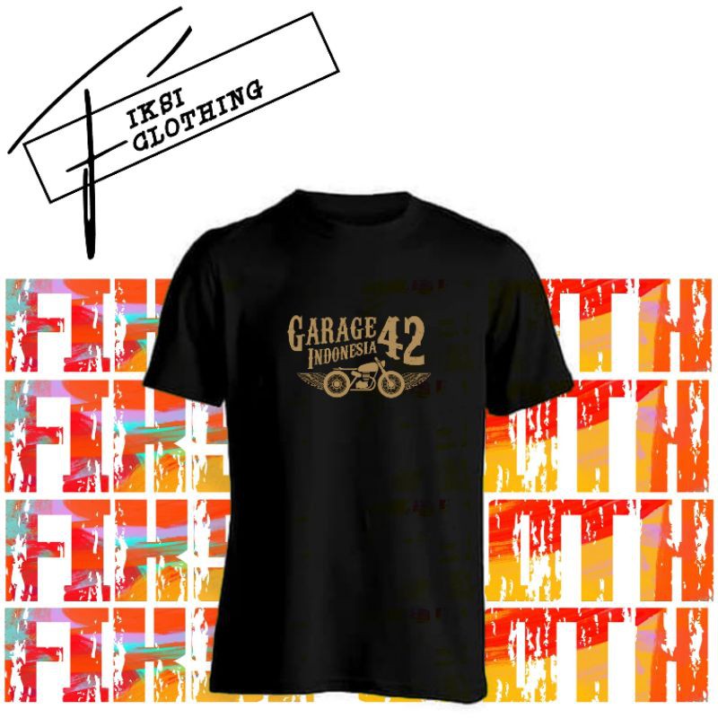 Jual Tshirt Baju Kaos Keren Garage Indonesia 42 Logo - Fiksi Clothing ...