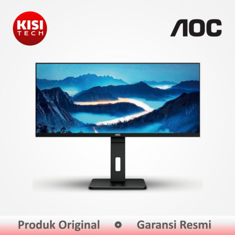 Jual Monitor AOC U34P2C LED 34 Inch IPS 75Hz WQHD Low Blue Light ...