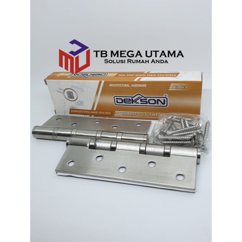 Jual Engsel Dekson Deluxe 5" x 3" x 3MM SS DL SUS 304 | Engsel Pintu ...