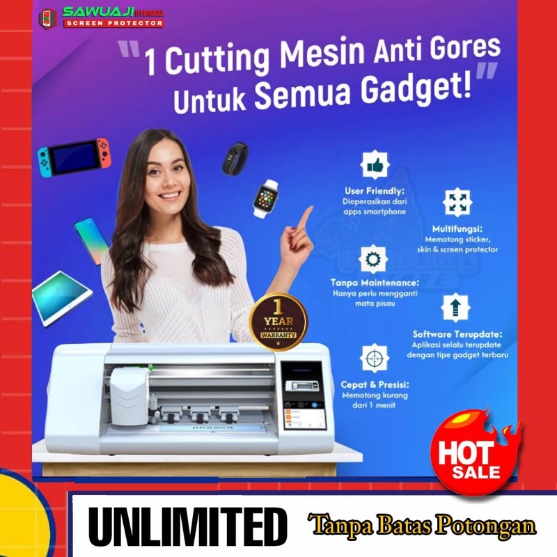 Jual MESIN CUTING HYDROGEL UNLOCK /Tanpa Batas Potongan Qr/ No Qr Cuan ...