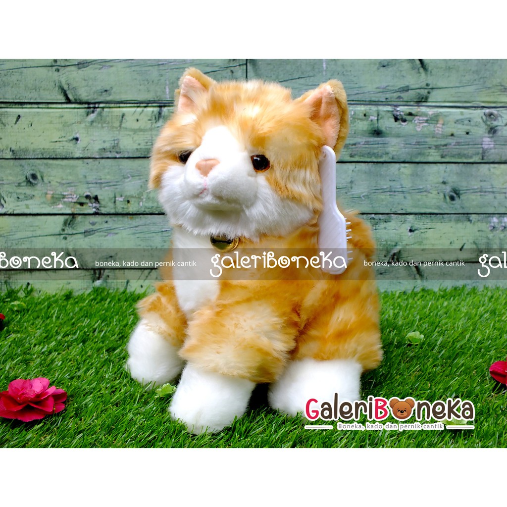 Jual Boneka Kucing Kuning Duduk ( HK - 244538 ) | Shopee Indonesia