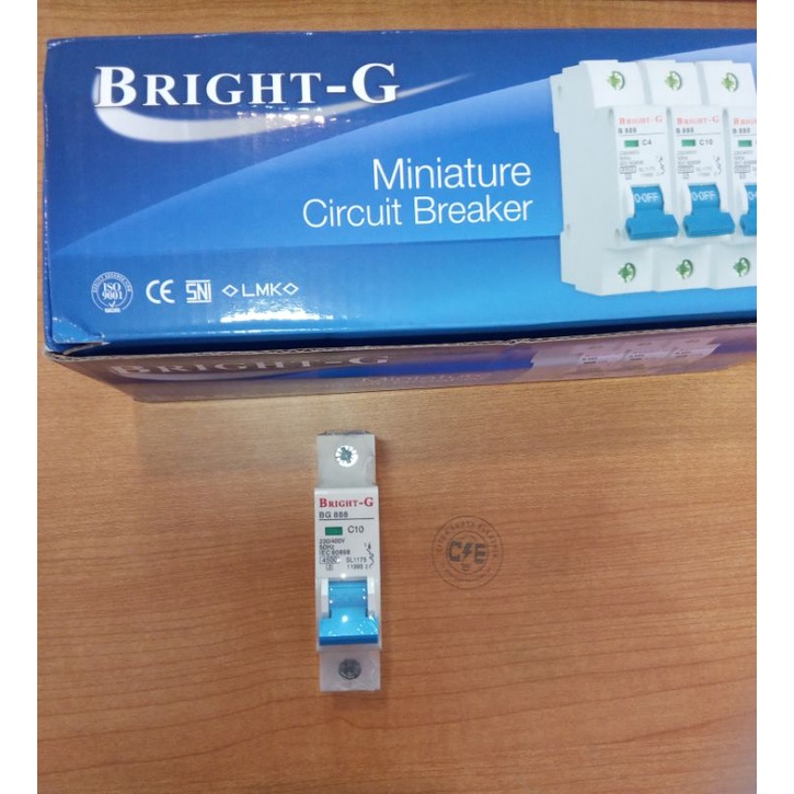 Jual MCB 1P 10Amper Biru BG-888 Bright G | Shopee Indonesia