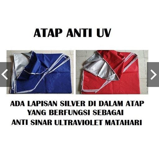 Jual Atap terpal tenda lipat 2x2 Anti Panas/UV | Shopee Indonesia