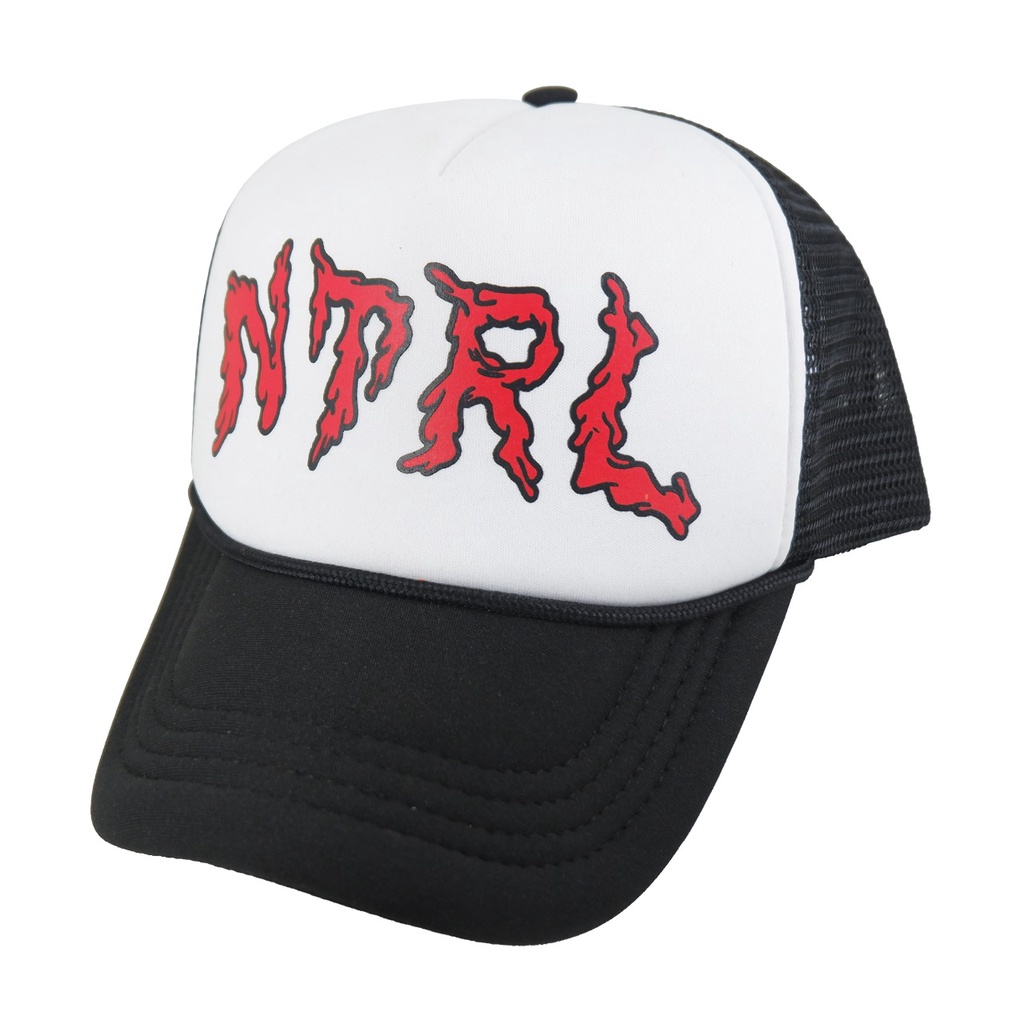 Jual TOPI TRUCKER NTRL - LOGO BLACK WHITE | Shopee Indonesia