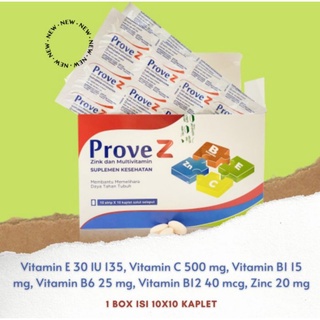 Jual Prove Z Multivitamin Zinc isi 100 kaplet. Exp Juli 2023 | Shopee ...