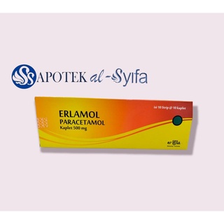 Jual Erlamol Paracetamol 500mg (1 strip isi 10 tablet) | Shopee Indonesia