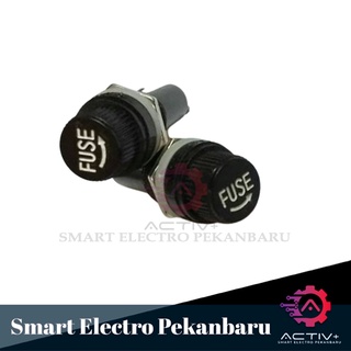 Jual FUSE HOLDER Rumah Sekring Panel Mount 5x20 Sekering Kaca Glass ...