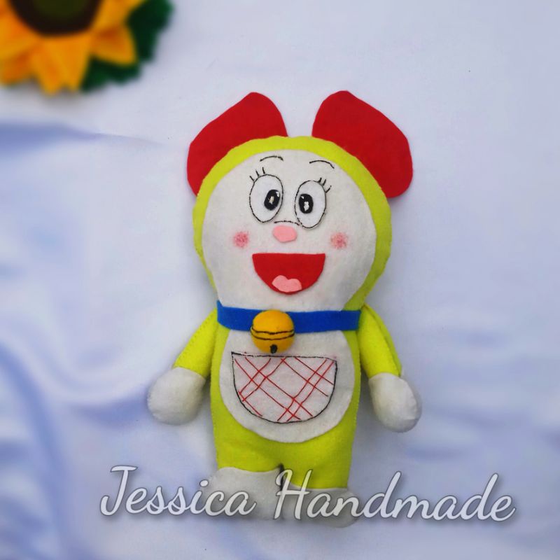 Jual boneka karakter Doraemon dorami felt doll/boneka figure doraemon ...
