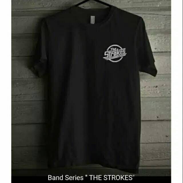 Jual BAJU KAOS DISTRO KEREN PRIA WANITA THE STROKERS LOGO COTTON COMBED 30s | Shopee Indonesia