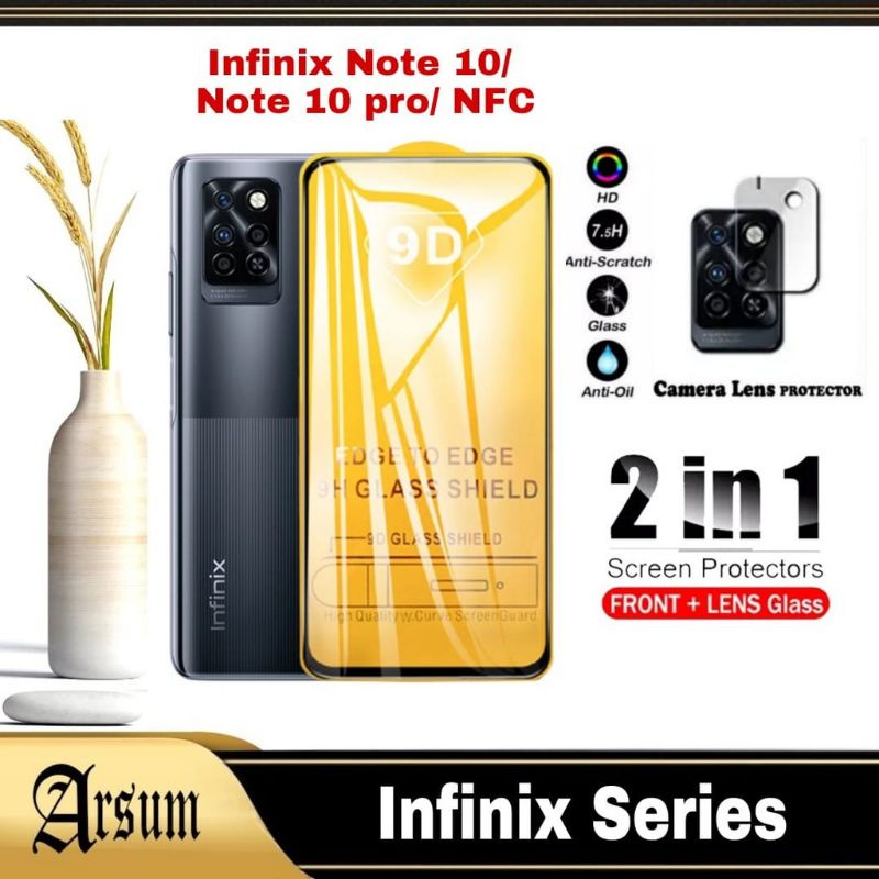 Jual INFINIX NOTE 10 , NOTE 10 PRO TEMPERED GLASS FULL COVER + ANTI ...