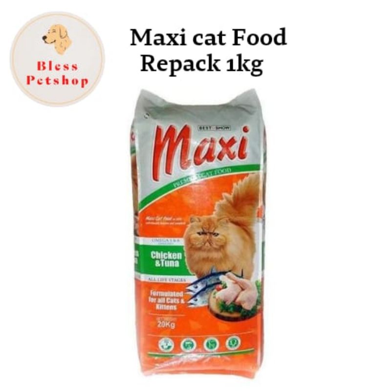 Jual Maxi Cat Food 1kg Makanan Kucing Maxi 1 kg | Shopee Indonesia