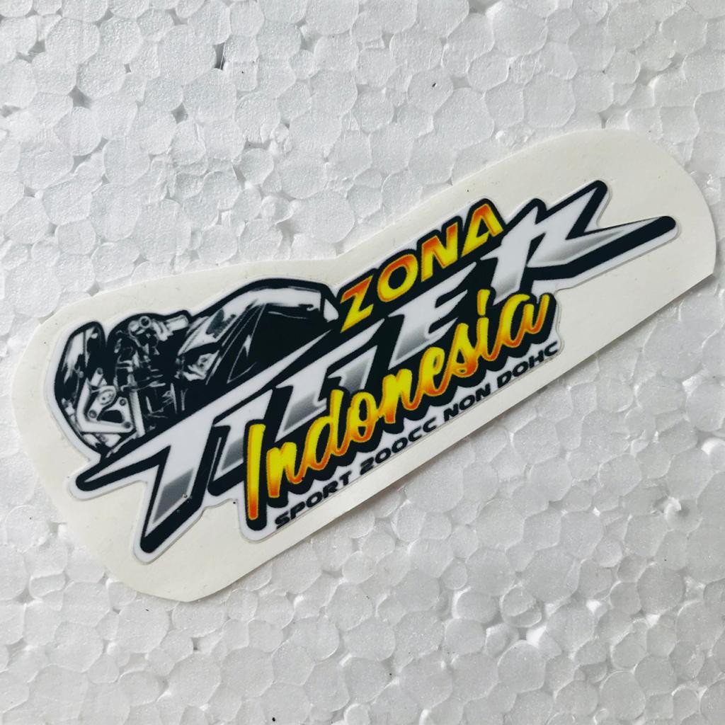 Jual Sticker Zona Tiger Indonesia Bahan Ritrama Laminasi Glossy ...