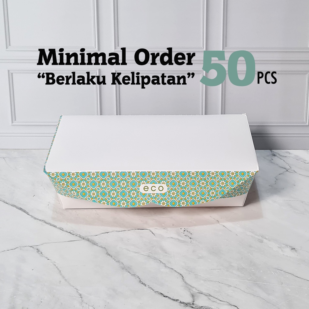 Jual Paper Lunch Box Tab Eco Green / Kotak Makan Kertas Tab Eco Green ...