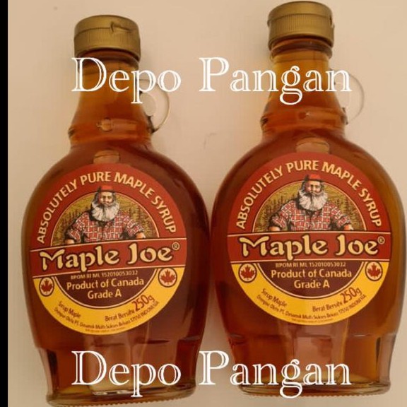 Jual PURE MAPLE JOE SYRUP 250 GR / PURE MAPLE SYRUP/ SIRUP MAPLE 250 GR ...