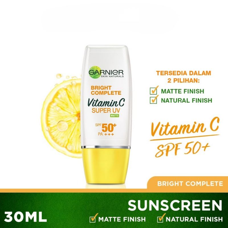 Jual Garnier Super UV Spot-Proof Sunscreen SPF 50+ PA+++ Natural Finish ...