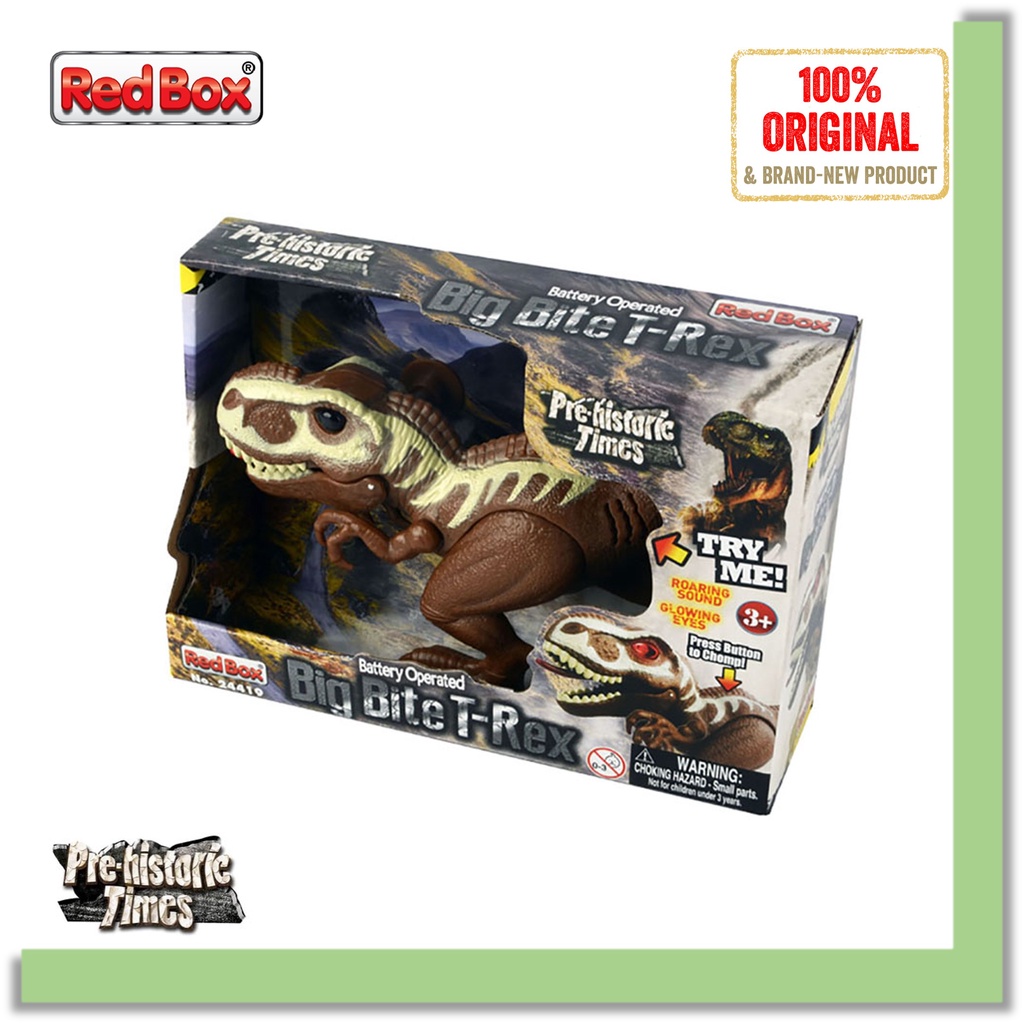 Jual Red Box Toys Pre-Historic Times Big Bite T-Rex Battery Operated ...
