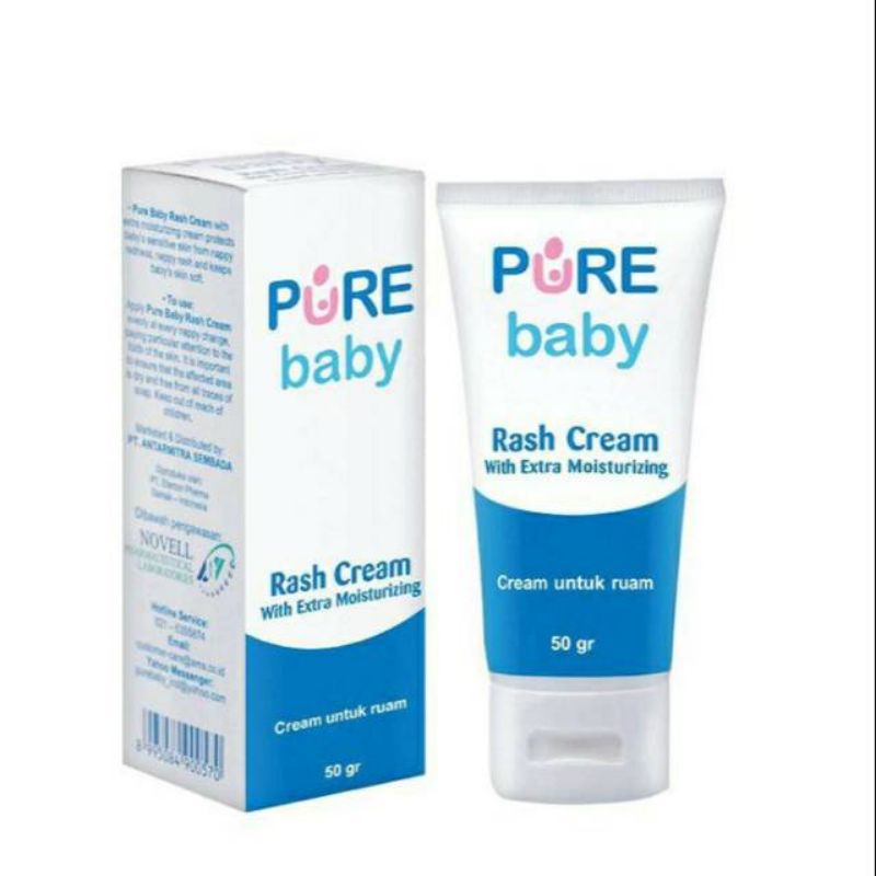 Jual RASH CREAM PURE BABY 50 GR / KRIM ANTI IRITASI Indonesia|Shopee ...