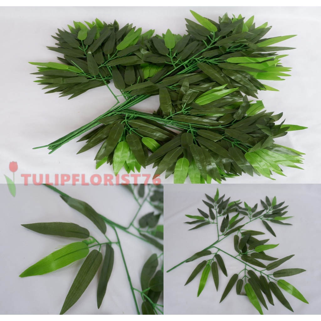 Jual Daun Bambu Artificial (Tangkai Hijau Tua) | Shopee Indonesia