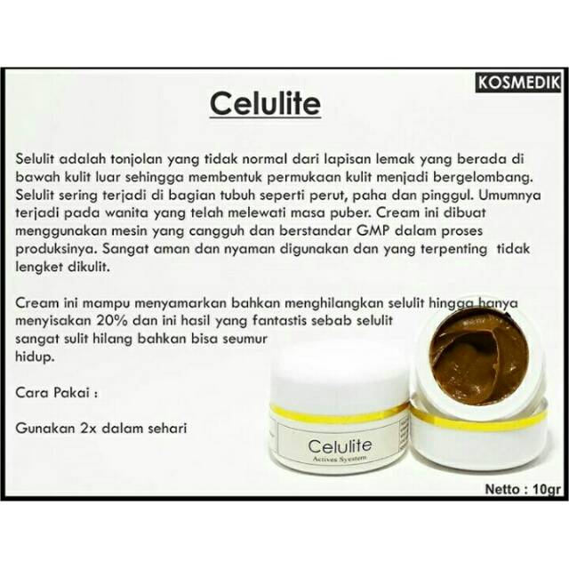 Jual Celulit Cream (Krim Selulit) | Shopee Indonesia