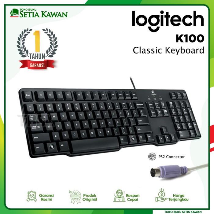 Jual Keyboard Logitech K100 Classic Keyboard | Shopee Indonesia