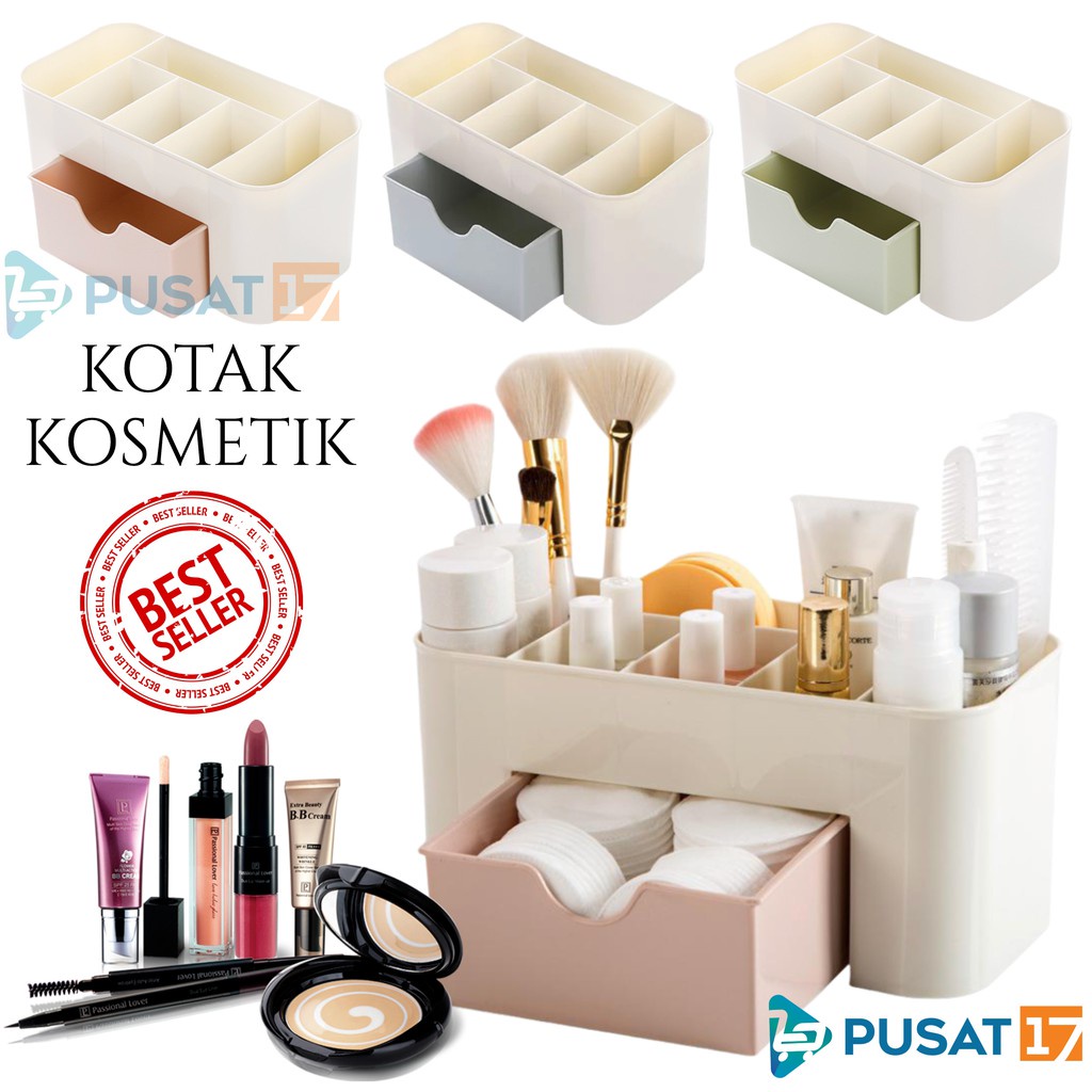 Jual KOTAK KOSMETIK / STORAGE BOX MAKEUP BRUSH / KOTAK PERHIASAN / RAK ...