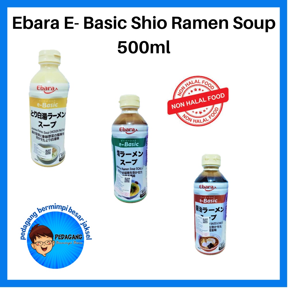 Jual Ebara E- Basic Shio Ramen Soup 500ml/ Bumbu Ebara/ Kaldu ramen/ Ebara Japanese Ramen Soup ...