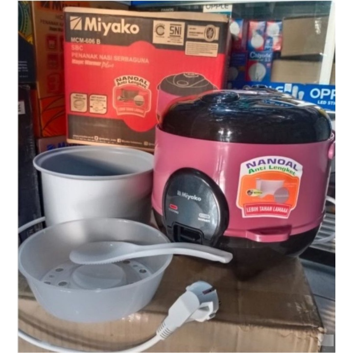 Jual Magic Com Miyako 0,6 LITER MCM 606 B SBC | Shopee Indonesia