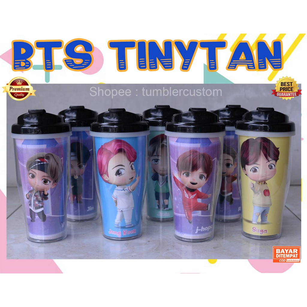 BTS Pop-Up TinyTan TUMBLER KPOP BTS MERCHANDISE BOTOL MINUM KPOP ...