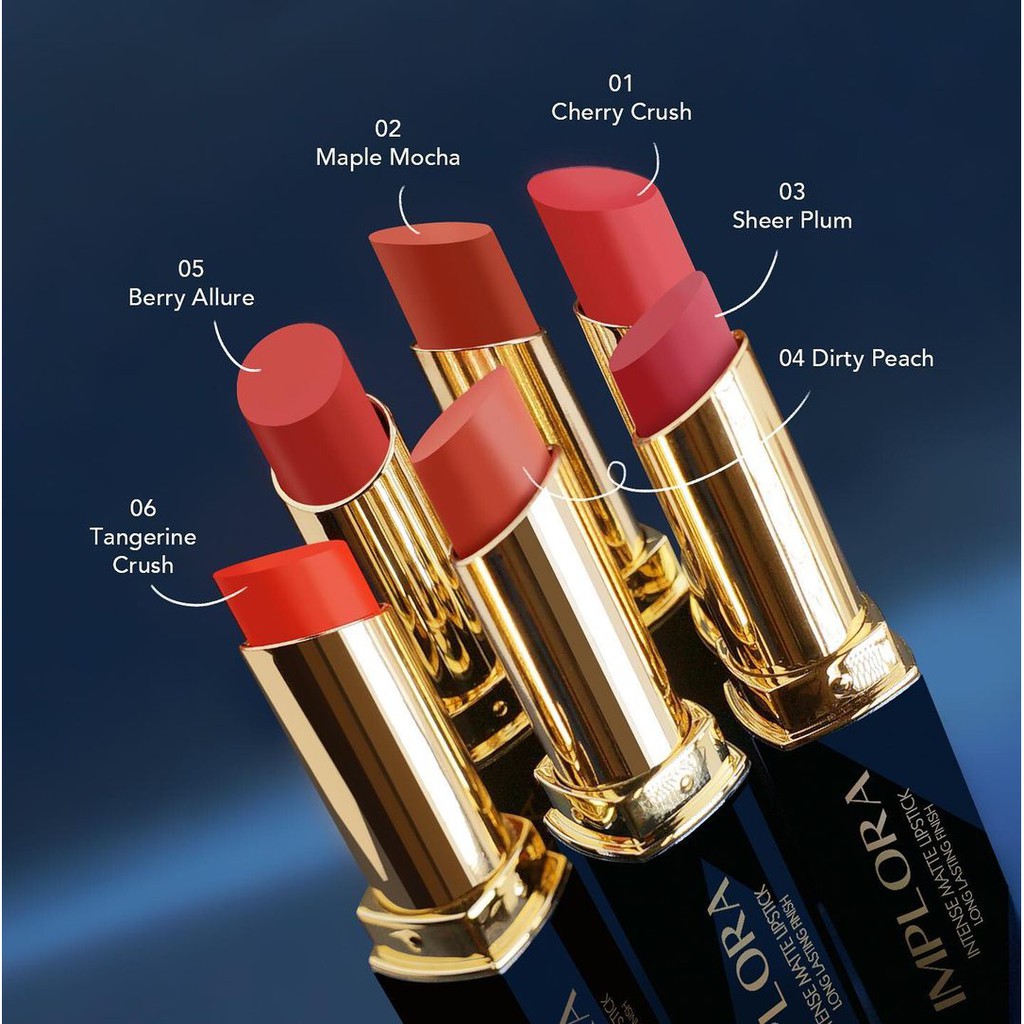 Jual IMPLORA - INTENSE MATTE LIPSTICK LONG LASTING FINISH | Shopee ...