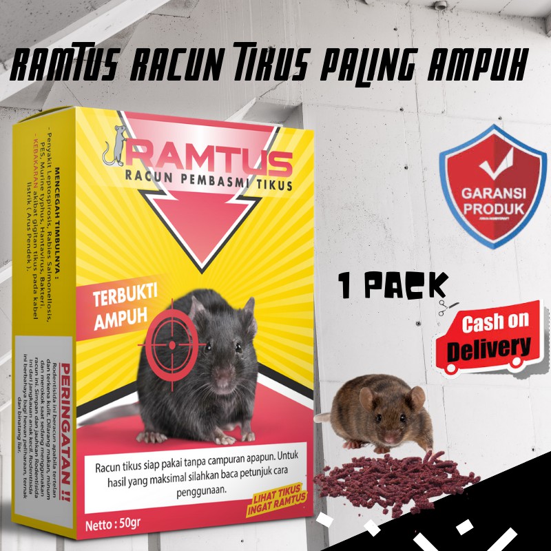 Jual Ramtus Obat Racun Tikus Langsung Mati Kering Tidak Bau Sangat ...