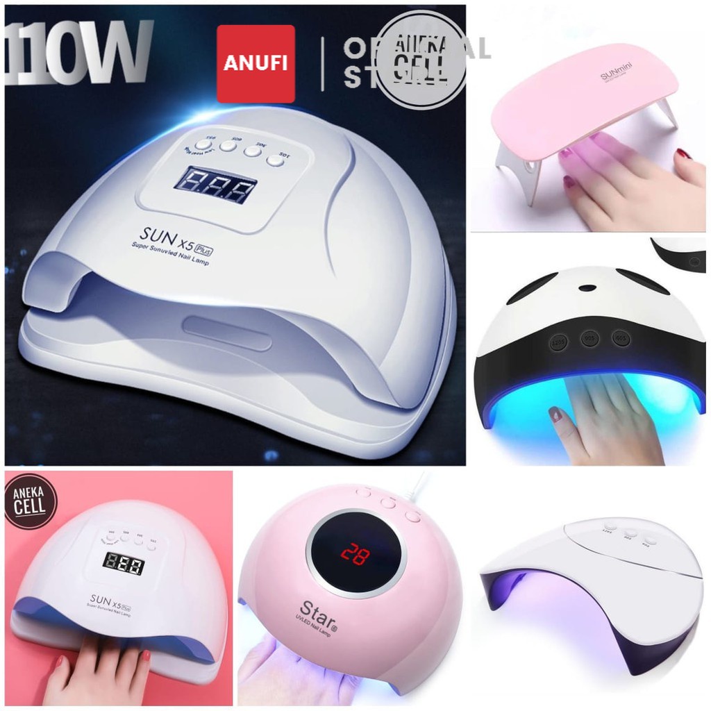Jual Alat Pengering Kutek Kuku Gel Nail Art LED Mini Smart Portable Panda Design |Perawatan Kuku ...