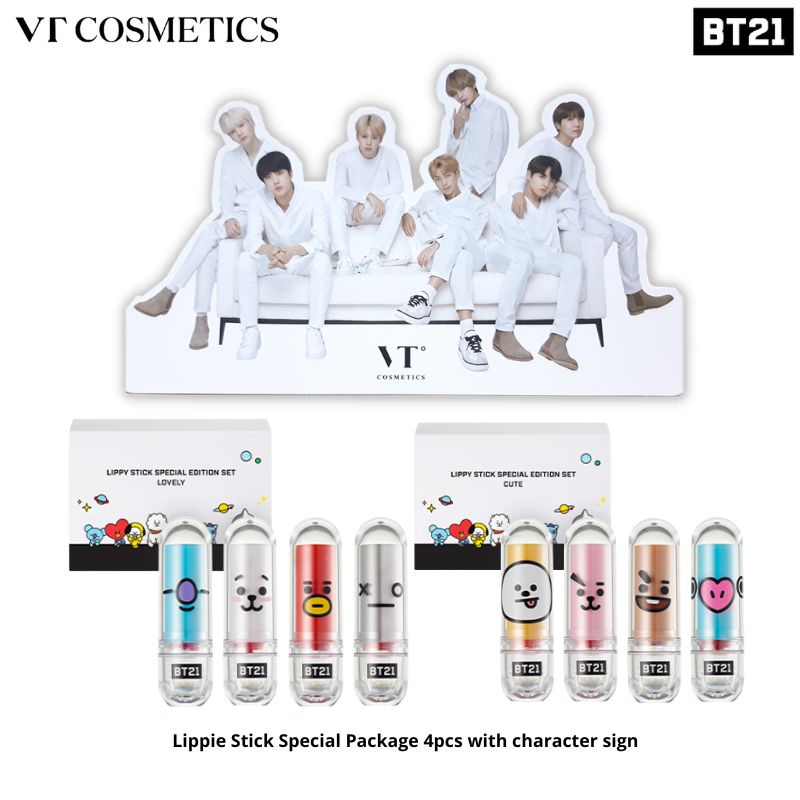 Jual VT COSMETICS X BT21 Lippie Stick Special Edition + FREE PLASTIK ...