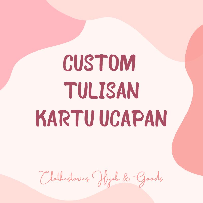 Jual CUSTOM TULISAN DI KARTU UCAPAN/GREETING CARD UNTUK HADIAH ULTAH ...