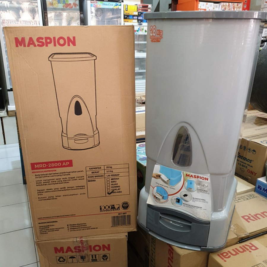 Jual Maspion Rice Box MRD-2800 (28 Kg) | Shopee Indonesia
