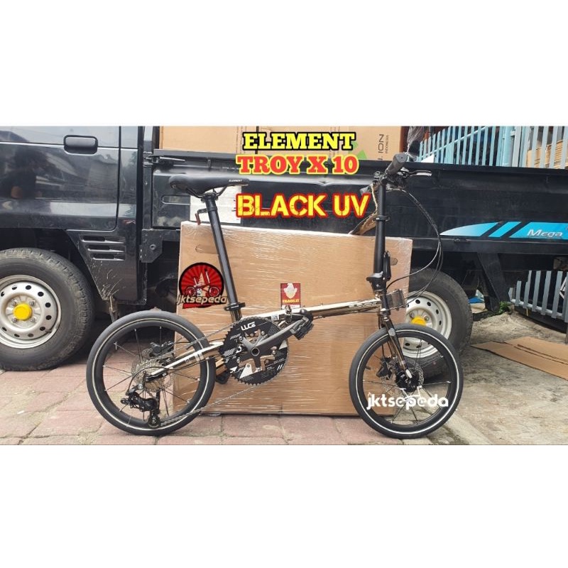 Jual Sepeda Lipat Element Troy 10 Speed | Shopee Indonesia
