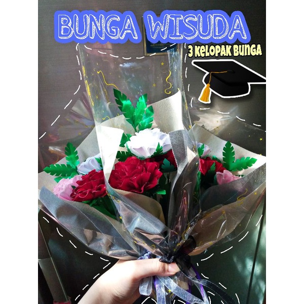 Jual BUNGA WISUDA (BUKET) 3 KELOPAK, UNTUK GRADUATE ( UNIK) Indonesia ...