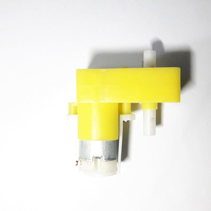 Jual Motor Dc Gearbox L Shape Double Shaft Gear Box Robot Smart Car ...