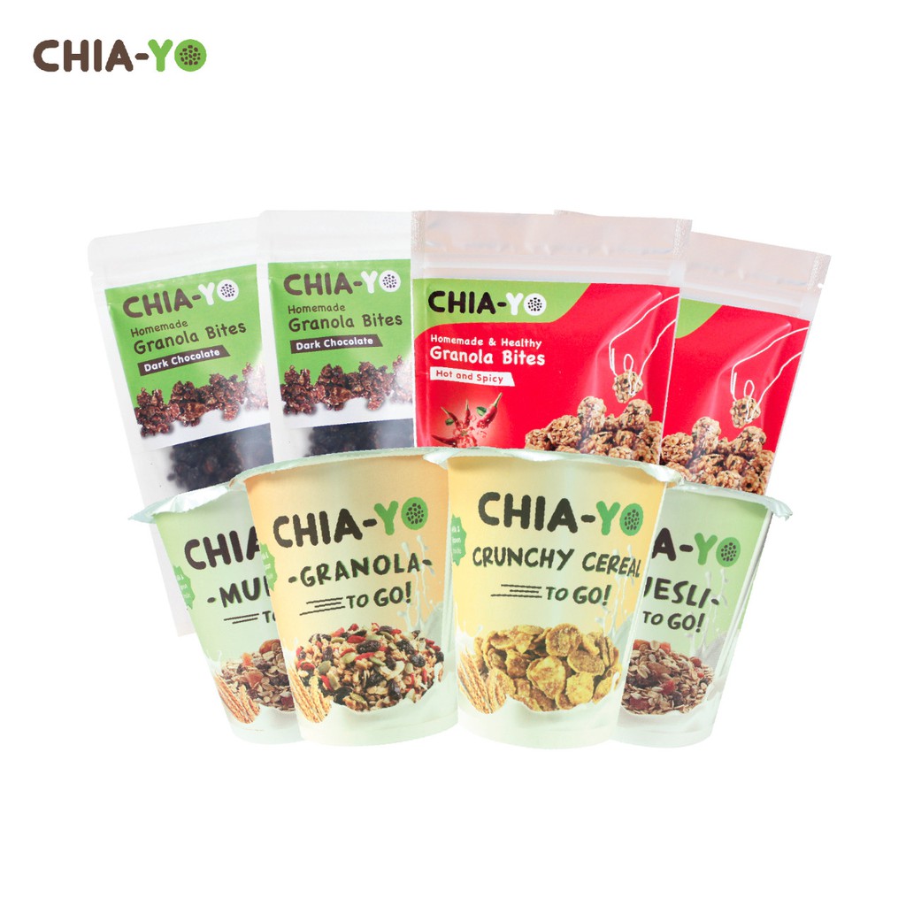 Jual Chiayo Package : 4 Chiayo To Go + 4 Granola Bites #DiRumahAja ...