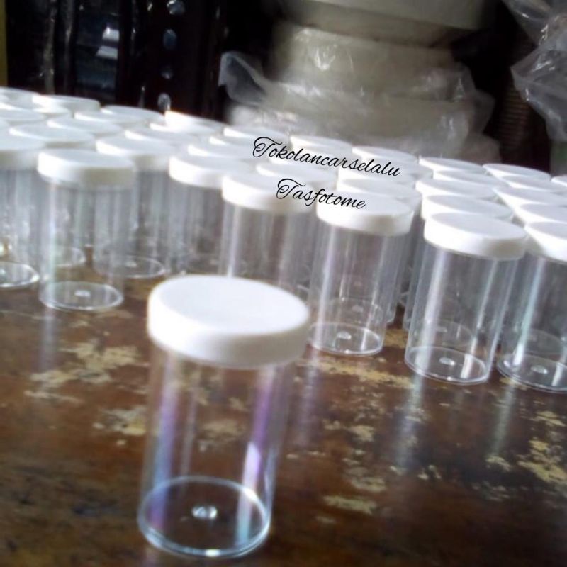 Jual Tabung Tube Pot Plastik Kecil Kapsul Salep Obat Beads Payet ...