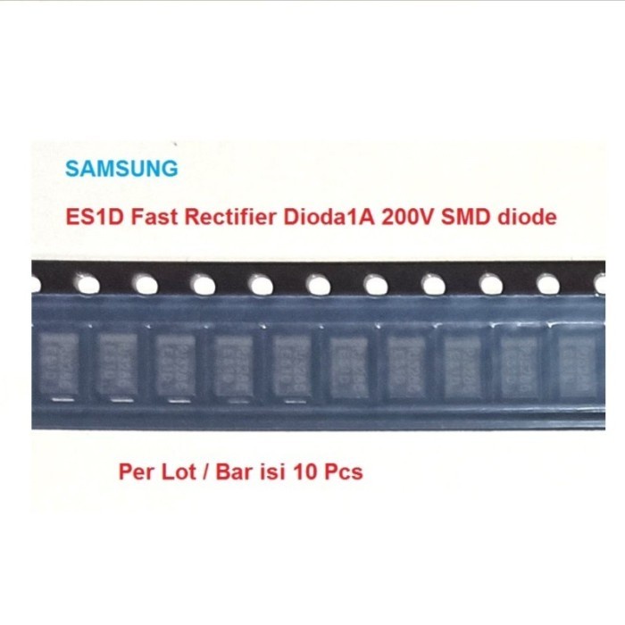 Jual QTY 10 Pcs SMD ES1D Fast Rectifier Dioda 1A 200V diode | Shopee ...