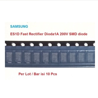 Jual QTY 10 Pcs SMD ES1D Fast Rectifier Dioda 1A 200V diode | Shopee ...