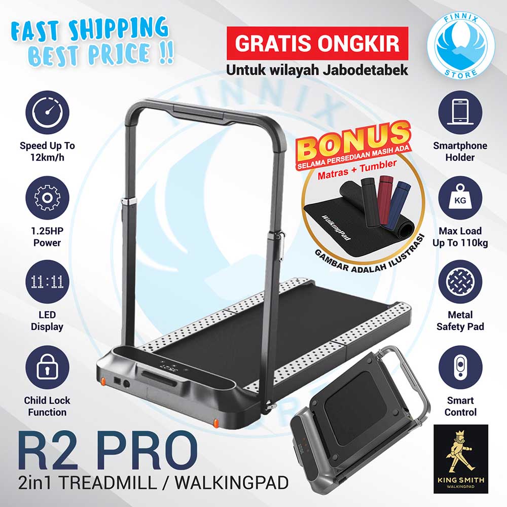 Jual Kingsmith R2 PRO Walking Pad 2in1 - Fitness Treadmill WalkingPad ...