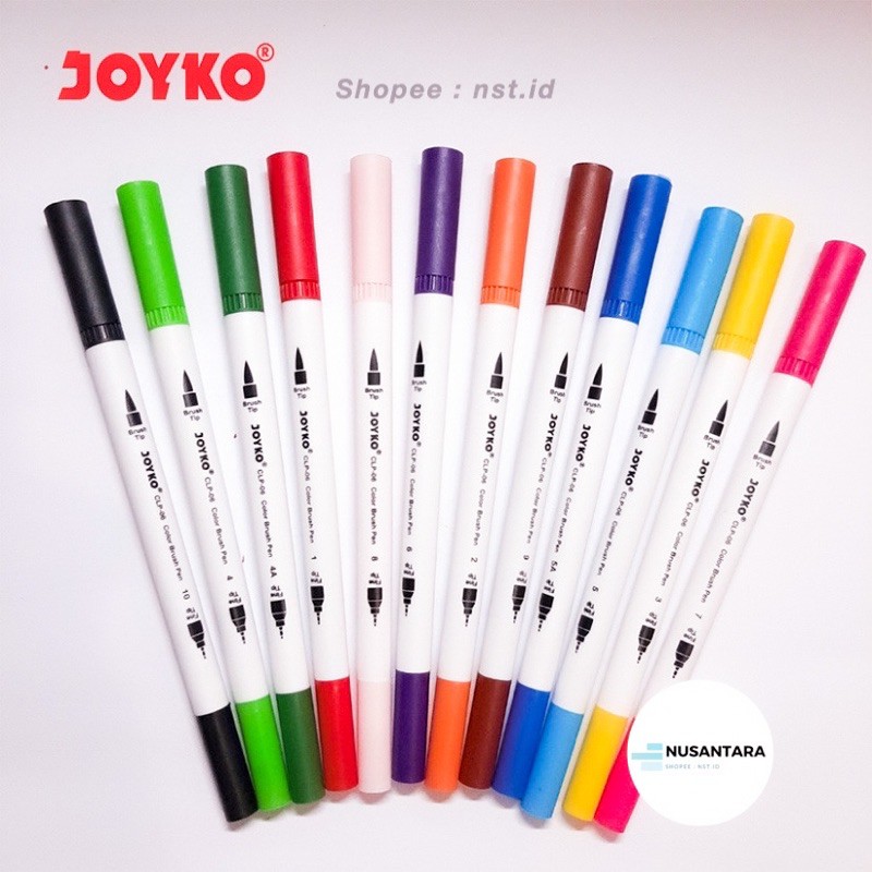 Jual Joyko Brush Pen Double tip Satuan / Joyko Brushpen / Brushpen Murah Indonesia|Shopee Indonesia