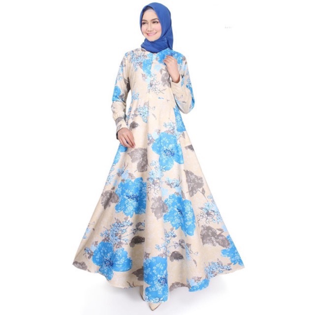 (1KG 5PCS) EMMA JUMBO GAMIS KATUN MOTIF MONALISA - PRODUK188