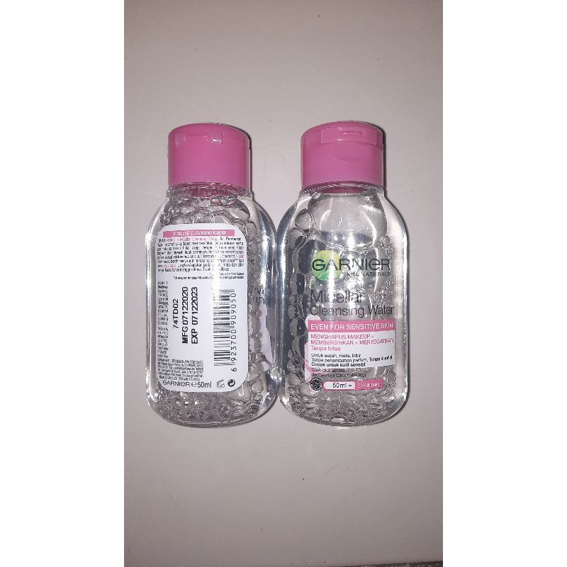 Jual Garnier micellar water pink 50 ml | Shopee Indonesia