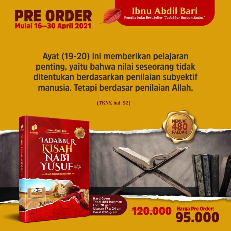 Jual BUKU TADABBUR KISAH NABI YUSUF Indonesia|Shopee Indonesia Jual BUKU TADABBUR KISAH NABI YUSUF Indonesia|Shopee Indonesia